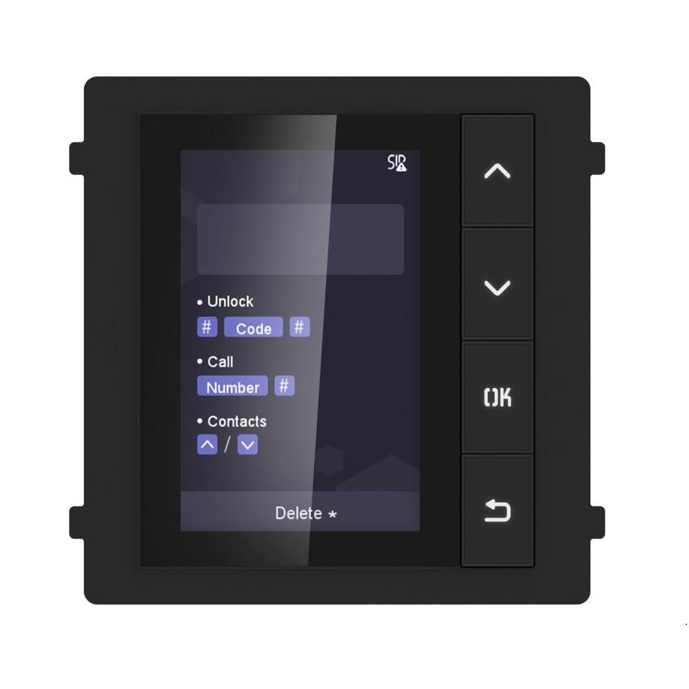 Hikvision DS-KD-DIS Μόνιτορ Θυροτηλεόρασης Δικτυακό 3.5"